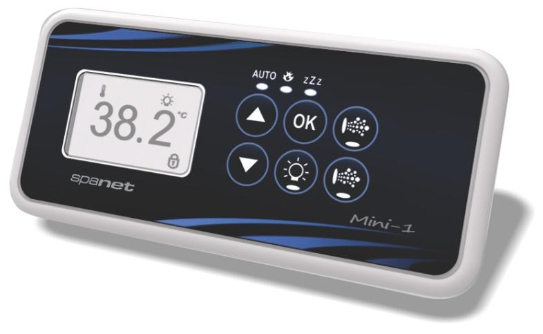 Spanet SV Mini 1 Touchpad & Overlay Rectangular – Spa Parts Pro