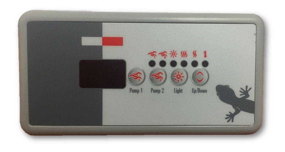 Gecko TSC-18 / K-18 Touchpad With 4 Button(2 Pump) Overlay – Spa Parts Pro