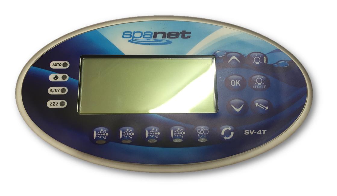 SpaNET SV4 Touchpad and overlay – Spa Parts Pro
